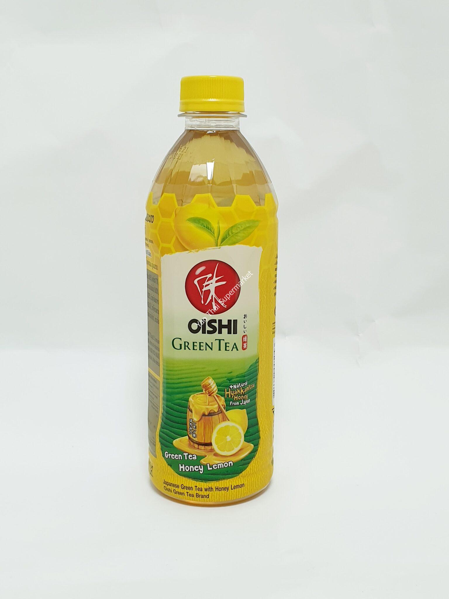 Oshi Green Tea with Honey Lemon 500ml. - Yao Thai Supermarket