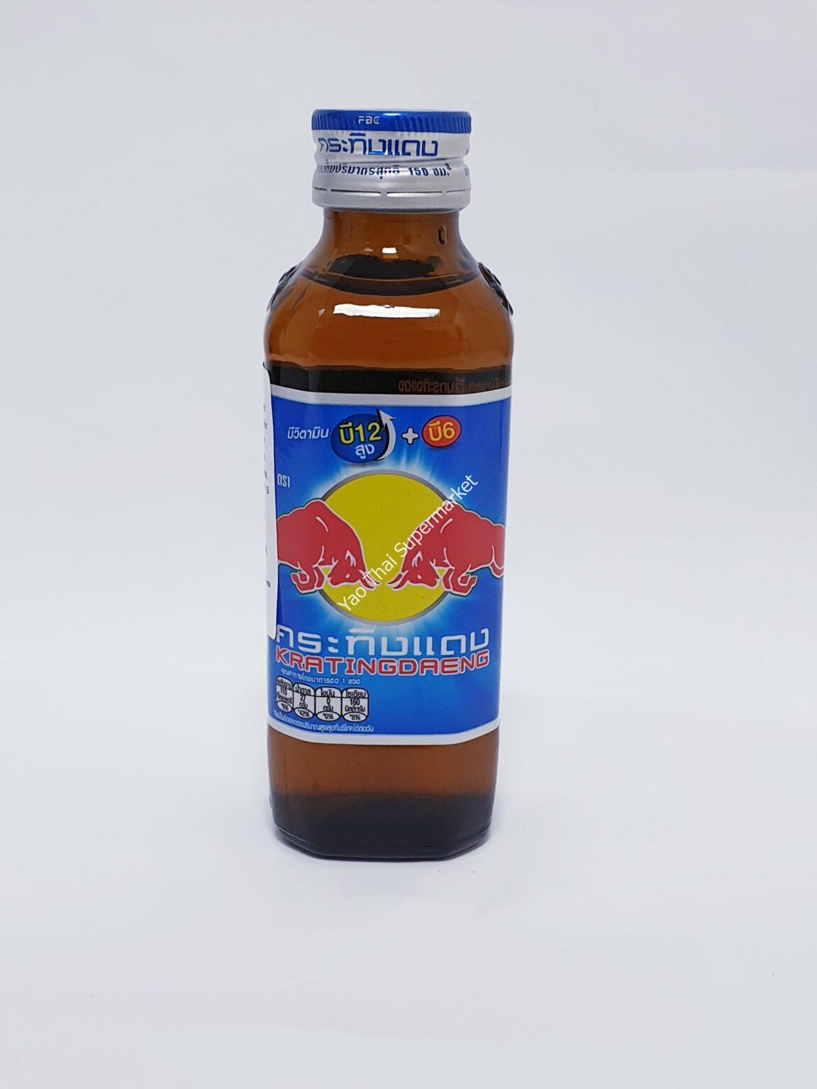 Thai Red Bull (Kratingdaeng) Energy Drink 150ml กระทิงแดง - Yao Thai ...