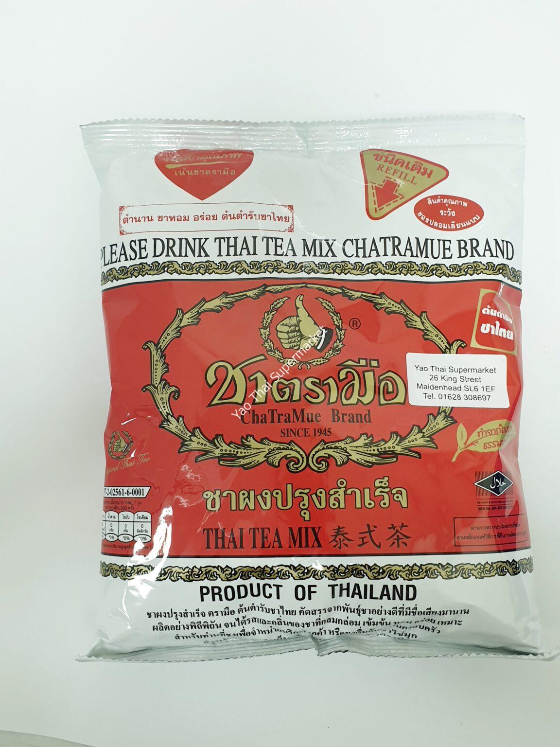 Cha Tra Mue Brand Thai Tea Mix 400g ชาไทยตรามือ - Yao Thai Supermarket